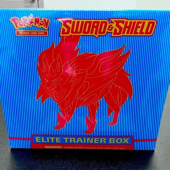 Pokemon | Toys | Sword And Shield Blue Elite Trainer Box Pokemon Tcg ...